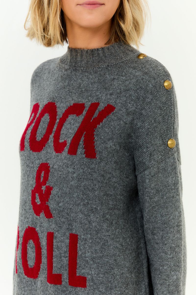 Pull Tricot Intarsia Rock & Roll